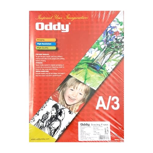 ODDY A3 SIZE TRACING BUTTER PAPER – 100 SHEETS PACK – SINGH SONS AGENCIES